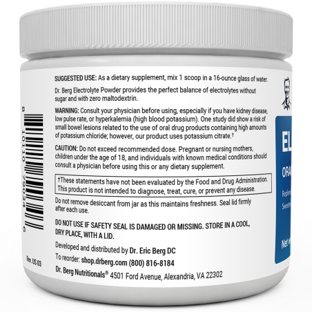 Electrolyte Powder Orange Natural Flavor (50 SERVINGS)